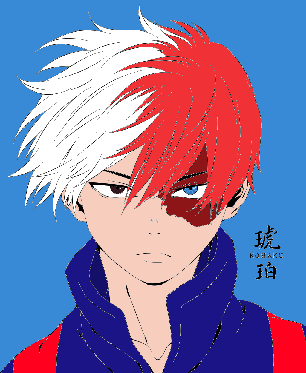 Shoto Todoroki by SebastianMichaelisCS on DeviantArt