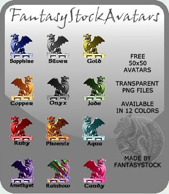 Free Dragon Avatars Zip Pack by FantasyStock on DeviantArt