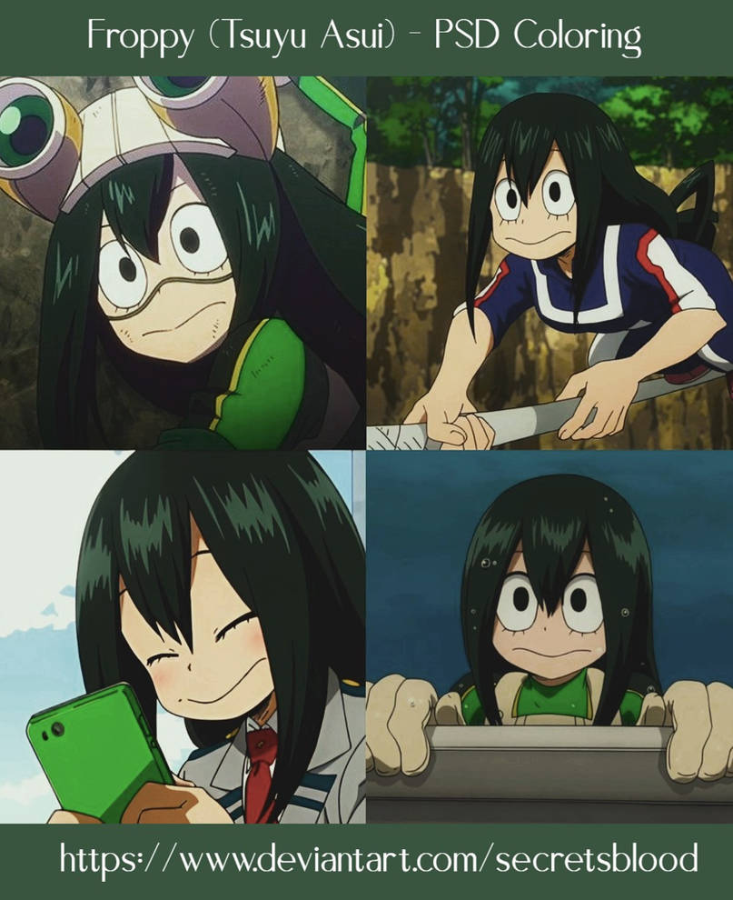 Tsuyu Asui Froppy PSD Coloring by secretsblood on DeviantArt