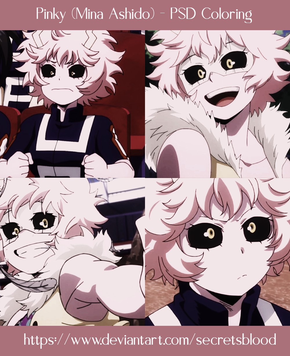 Mina Ashido Pinky PSD Coloring by secretsblood on DeviantArt