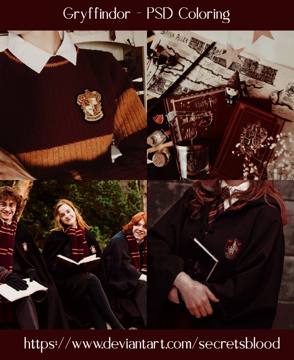 Gryffindor PSD Coloring by secretsblood on DeviantArt
