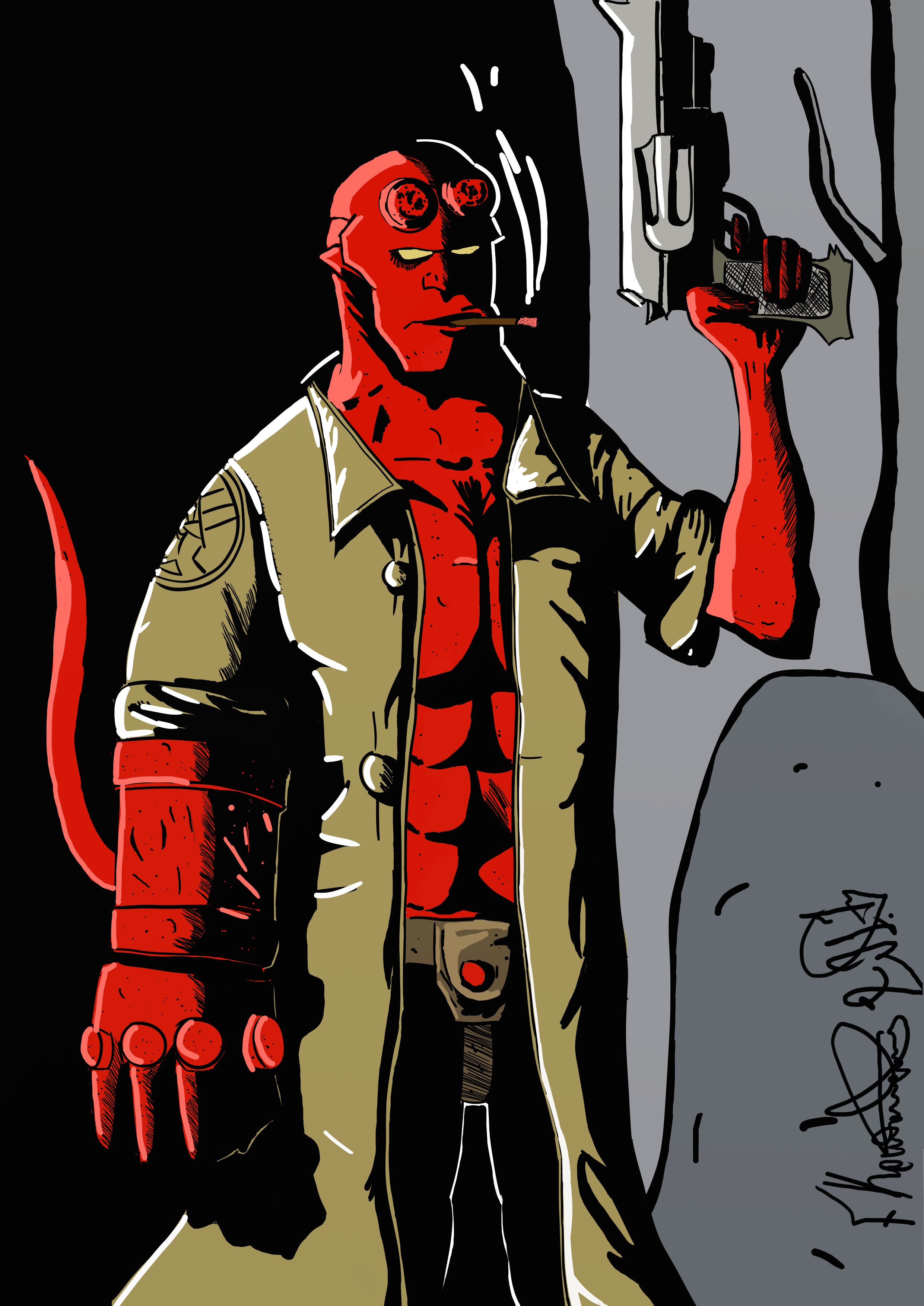 Hellboy by Dromwich on DeviantArt