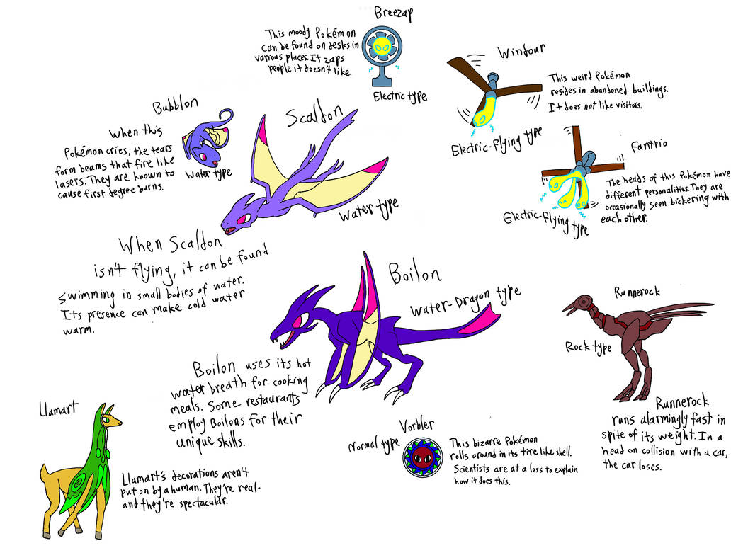 My Fakemon #8 - Shinies by SonicandKaijuArt on DeviantArt