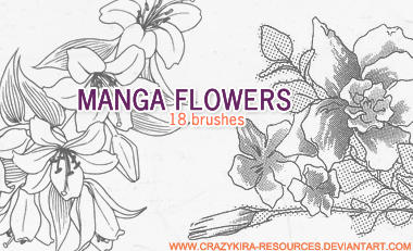how to draw manga flowers
