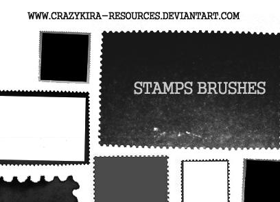 Stamp Brushes by crazykira-resources on DeviantArt