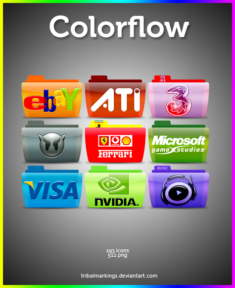 Colorflow Iconset 290 Icons Tribalmarkings