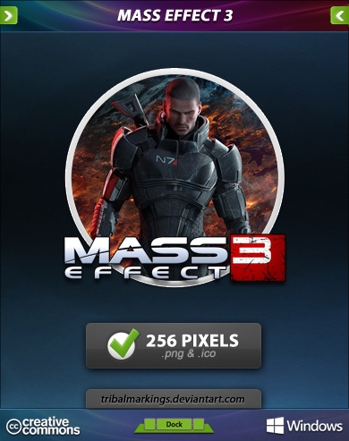 Mass Effect 3 Icon by KillboxGraphics on DeviantArt