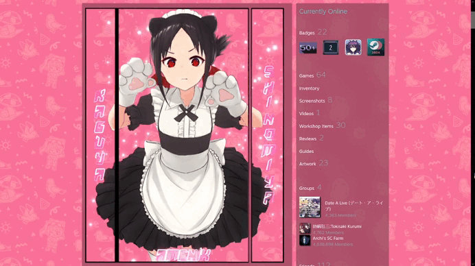 Kaguya Shinomiya Steam Profile by AmenixDesigner on DeviantArt