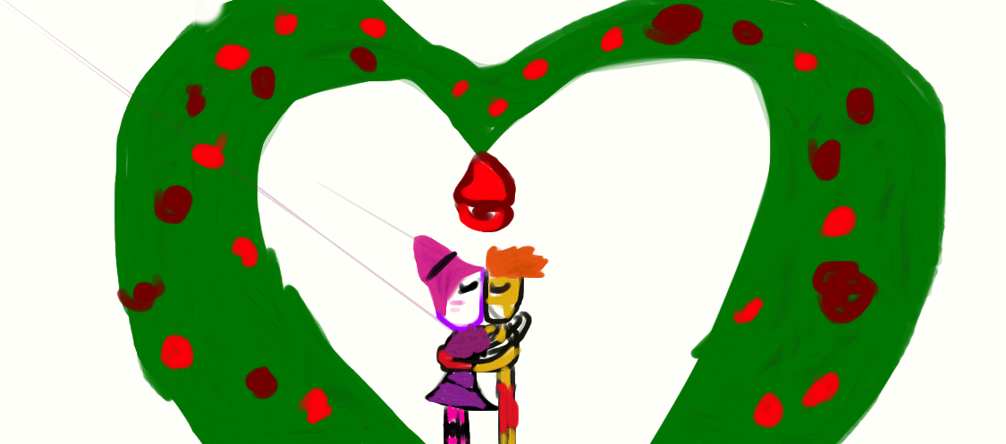 a rose equals a kiss jinx and flash by oletoto29 on DeviantArt