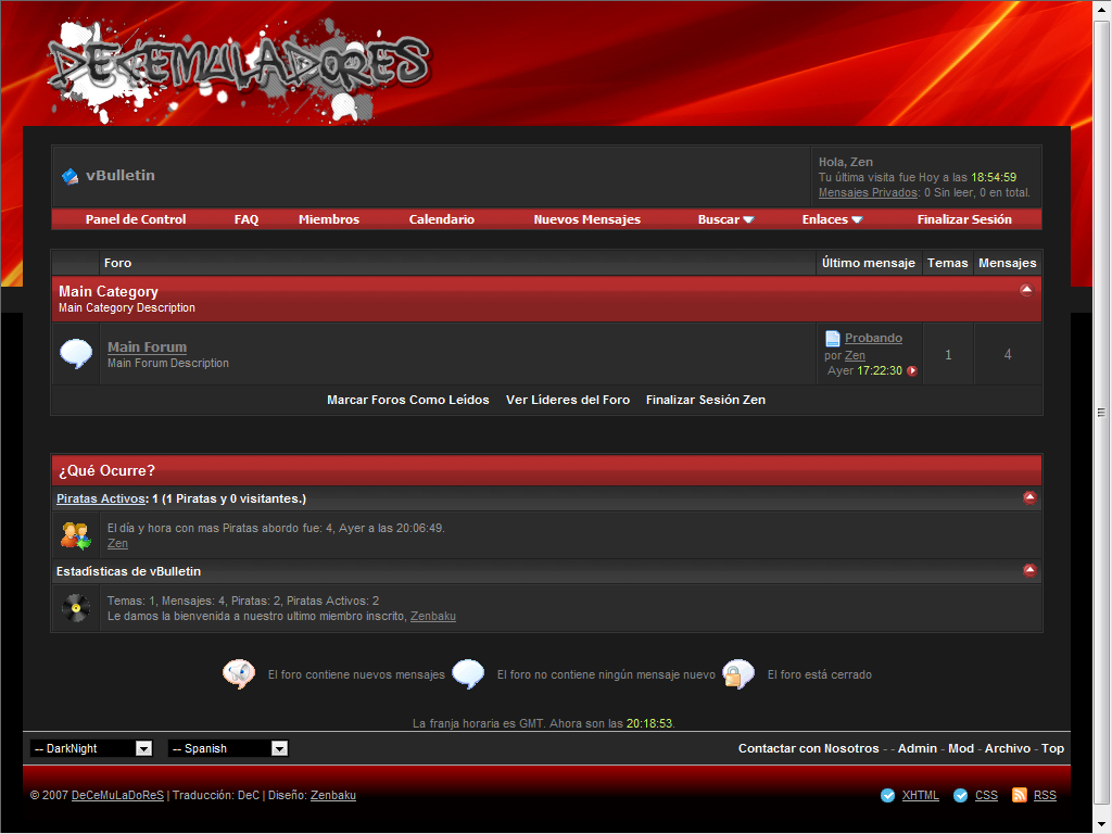 DarkNight vBulletin Template by zenbaku on DeviantArt
