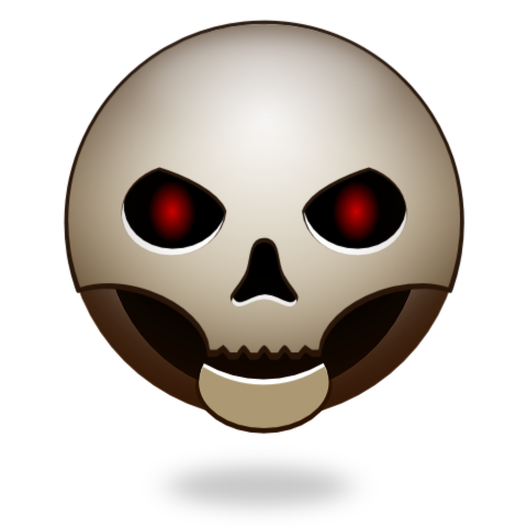 Halloween Smileys : The Skull by mondspeer on DeviantArt