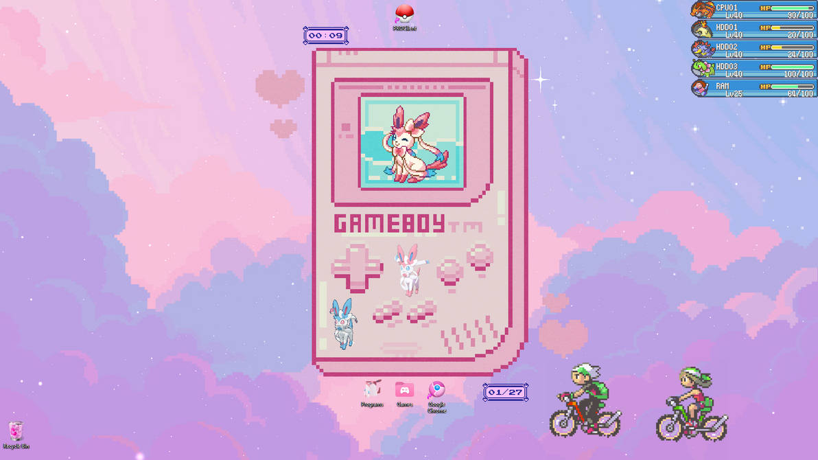 Sylveon Sprites Rainmeter Skins By Venomnessvamp On Deviantart