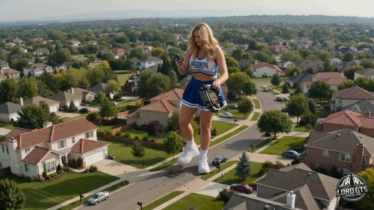 'Ew Gross!' Giantess Cheerleader by LordGTS on DeviantArt