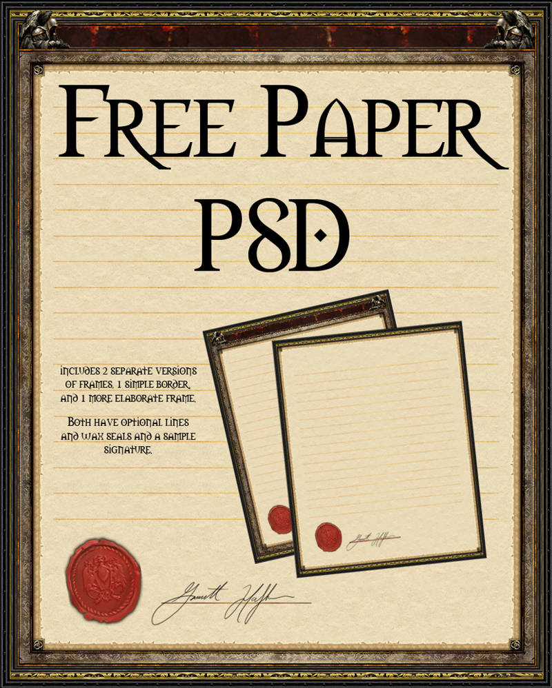 Free Framed Paper by all-one-line on DeviantArt