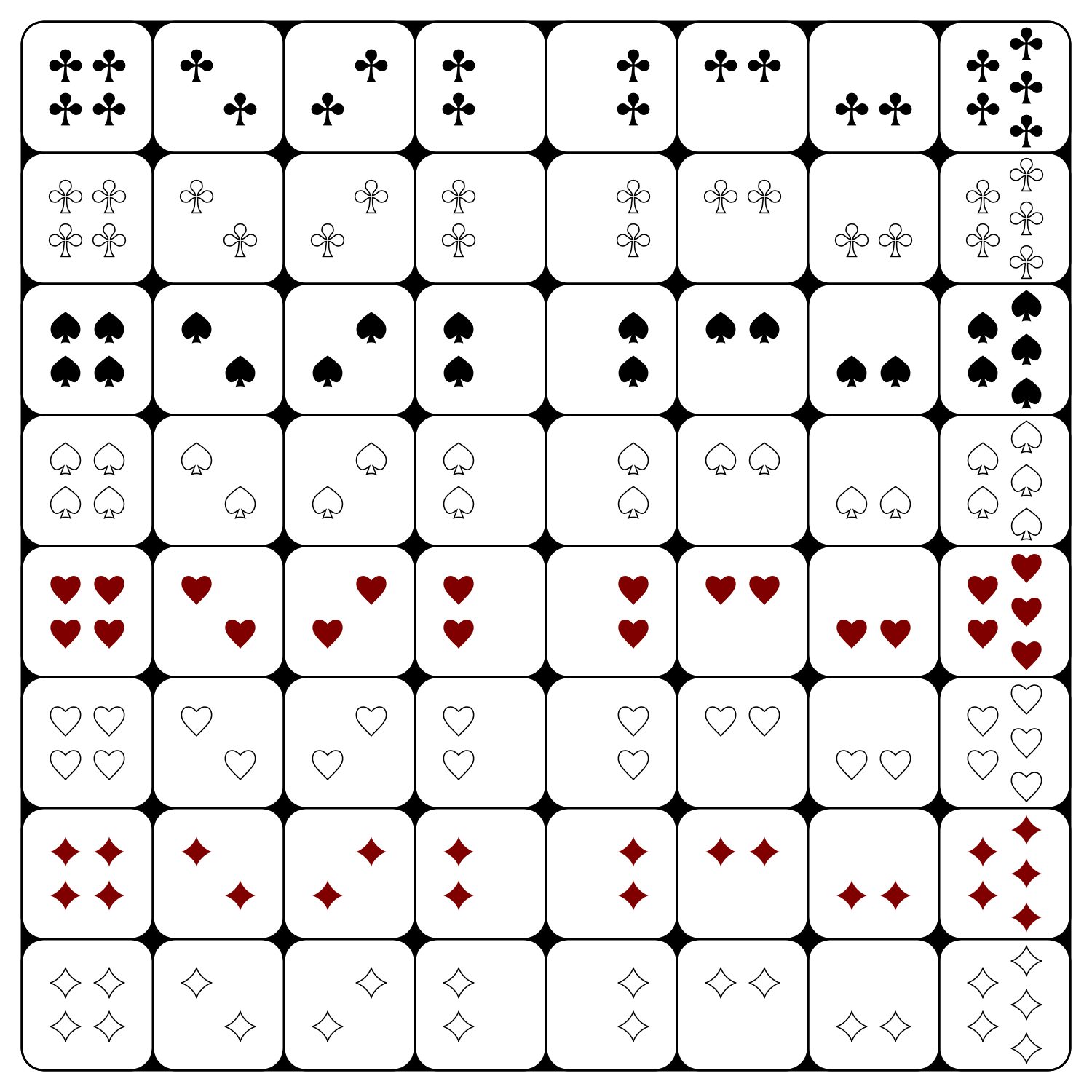 Card Signs Patterns by wuestenbrand on DeviantArt