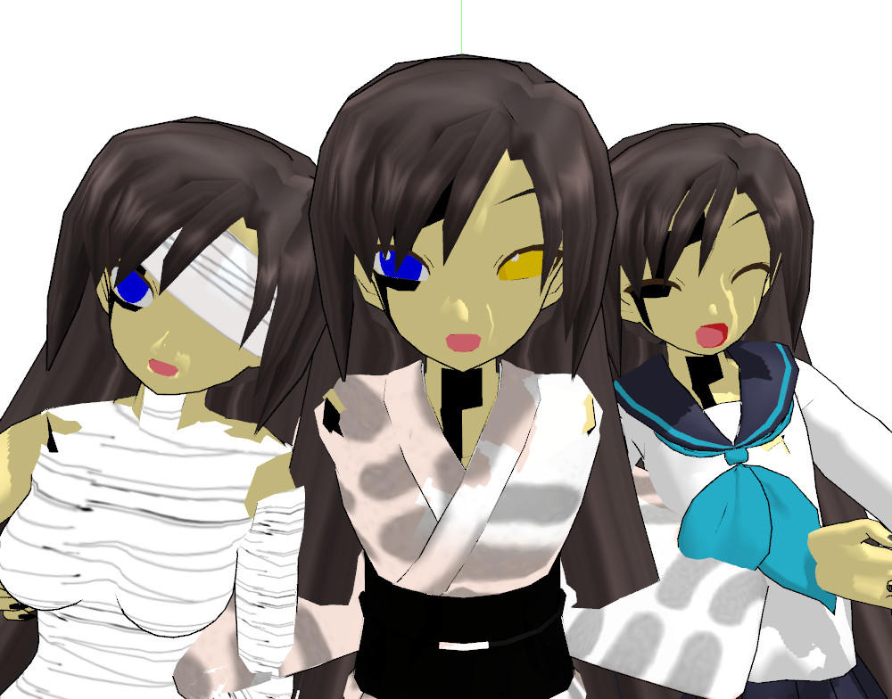 [MMD] Obake Kimono/School Uniform DL by swordsman9 on DeviantArt