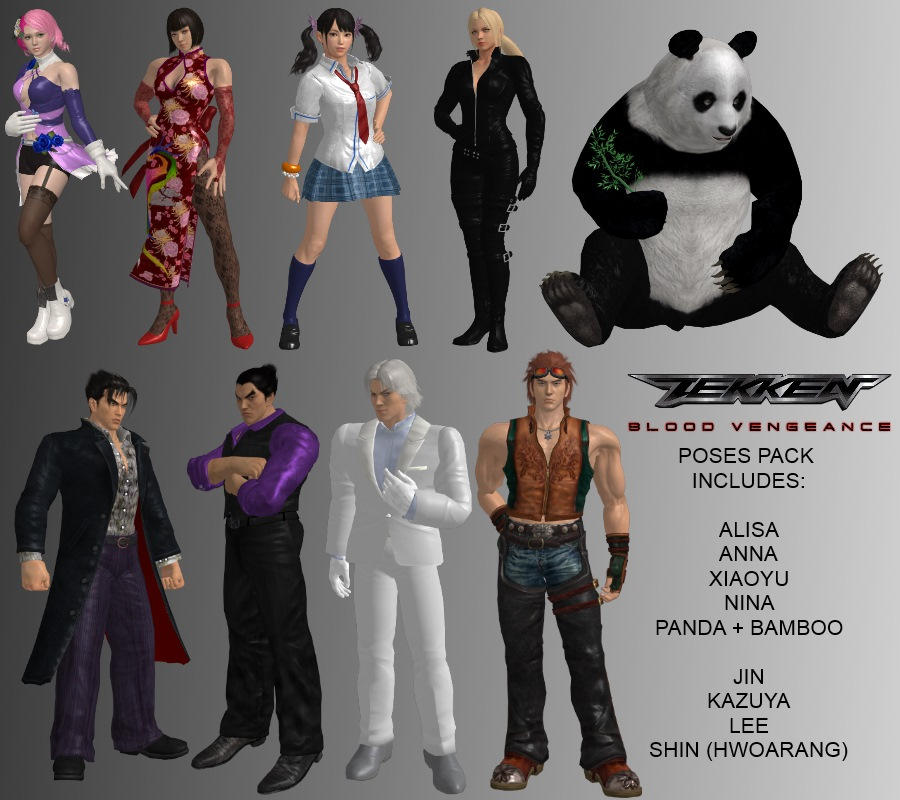 Tekken Blood Vengeance Pose Pack XPS by Tekken-XPS on DeviantArt