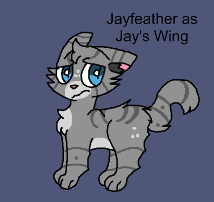 Jayfeather as Jay's Wing ref by kittygirl2210 on DeviantArt
