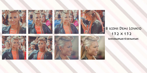8 Demi Lovato icons. #Pack 10. by SofiJonasMars1D on DeviantArt