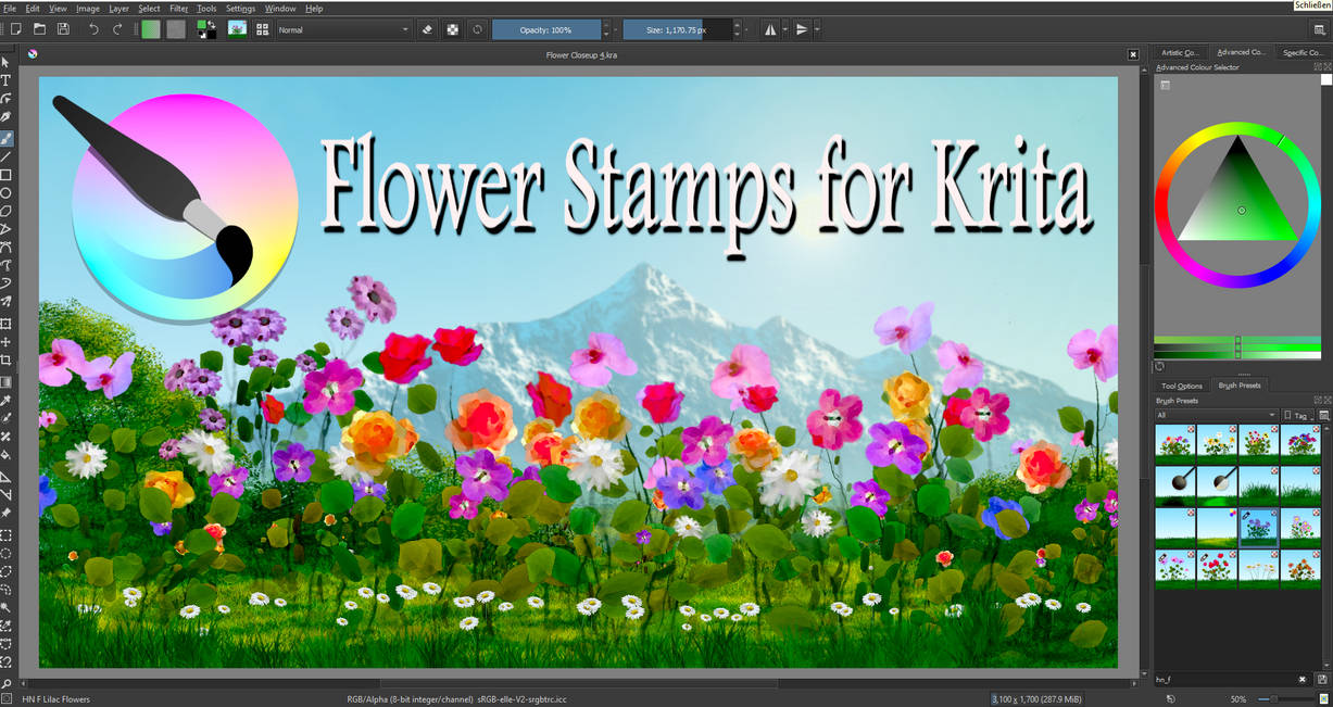 Flower Stamps for Krita 4.3.0 by IForce73 on DeviantArt