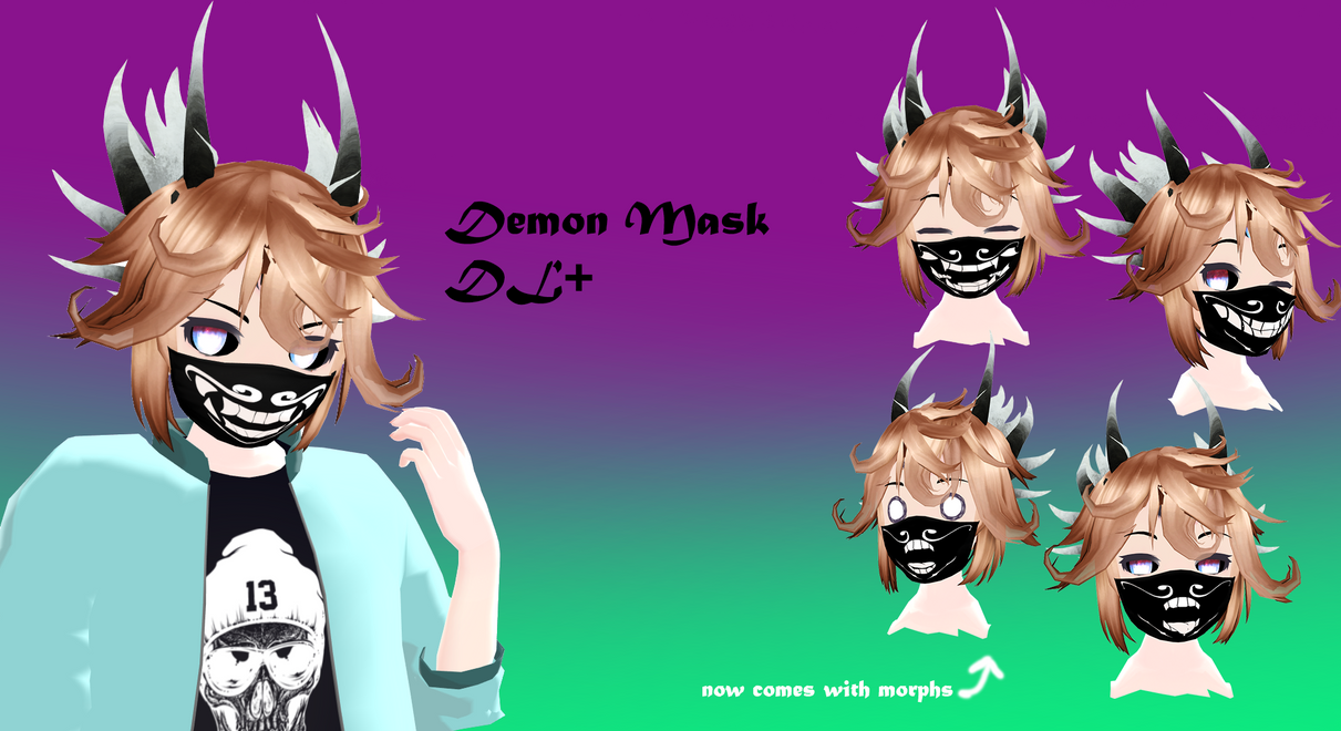 (MMD) Demon Mask DL+ .: UPDATED :. by Luchriiis on DeviantArt