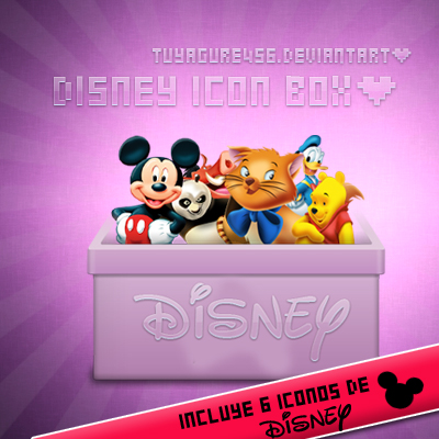 Disney Icons Box mas 6 iconos by tuyagure456 on DeviantArt