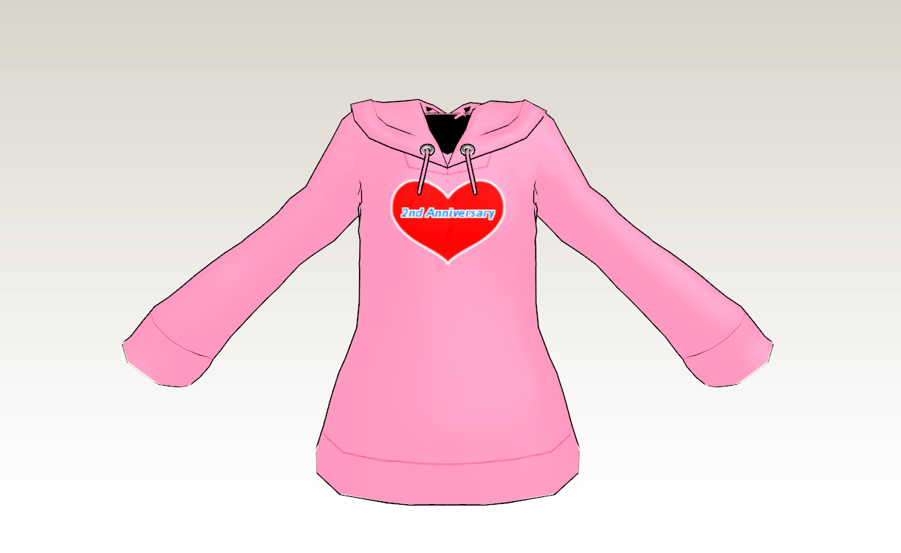 -updated- MMD Pink Hoodie -FLAT- by amiamy111 on DeviantArt