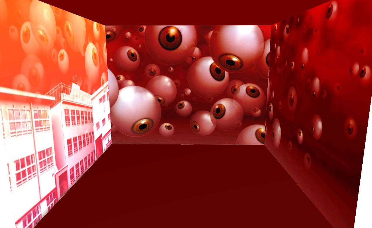 MMD Eyeball Horror stage box (saya no uta) by amiamy111 on DeviantArt