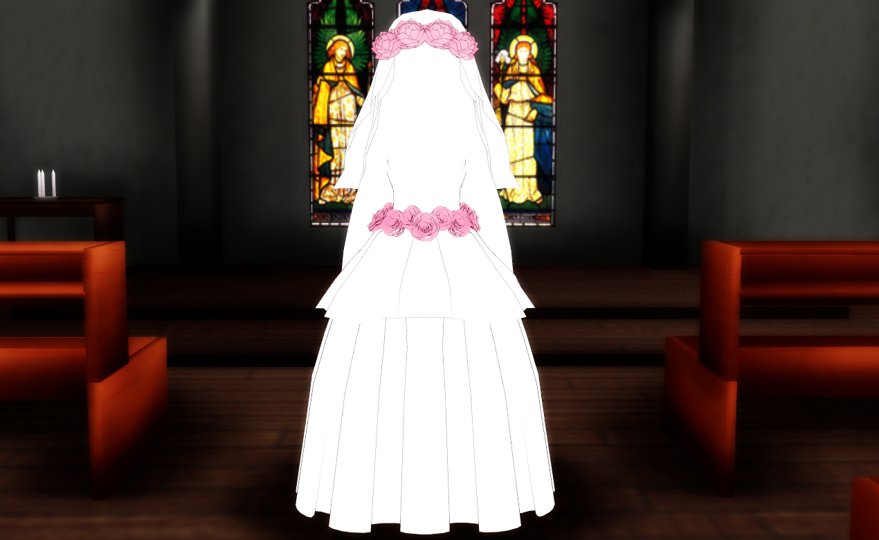 MMD Mel Wedding Dress by amiamy111 on DeviantArt