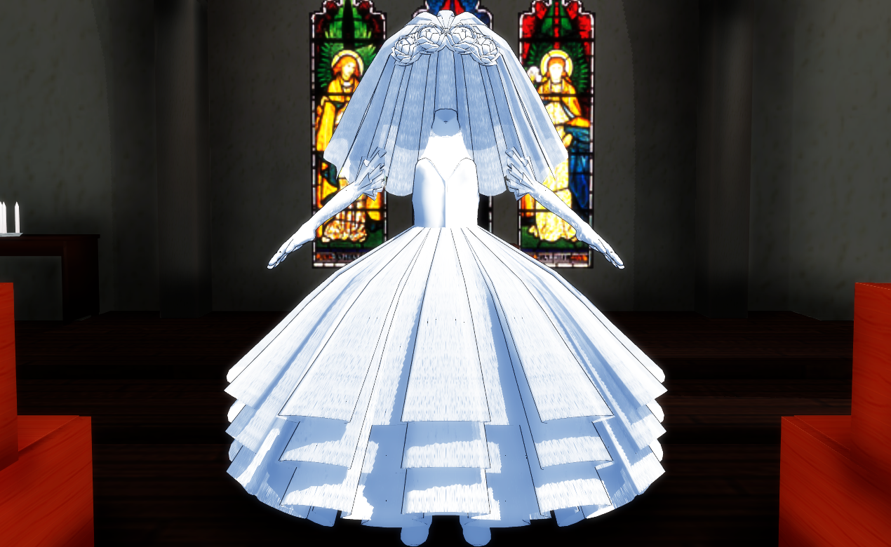 MMD Wedding Dress 02 by amiamy111 on DeviantArt