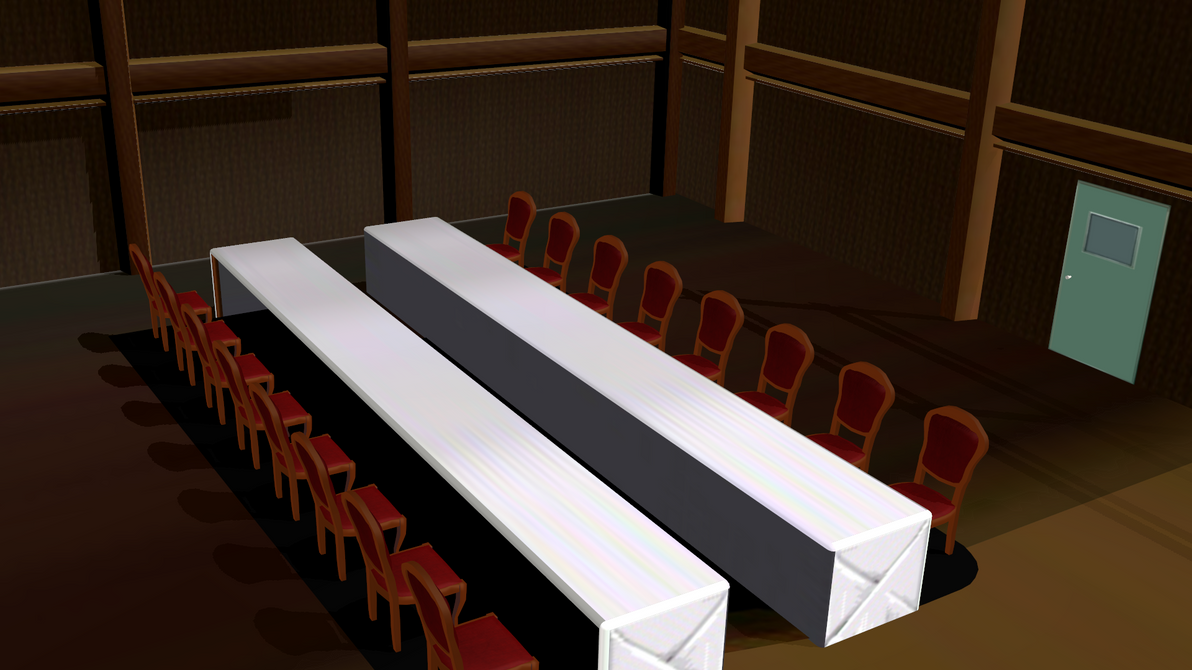 MMD long table stage by amiamy111 on DeviantArt
