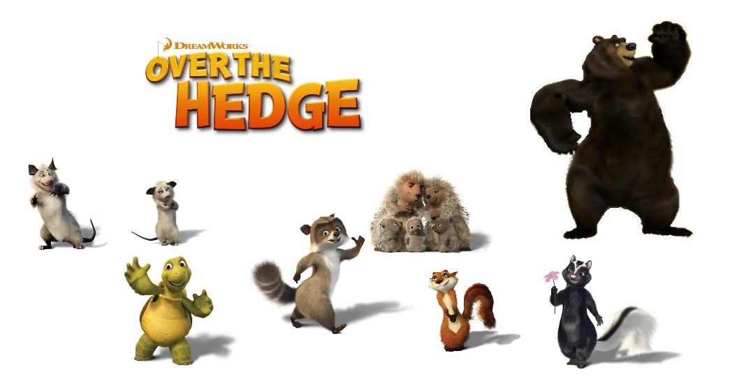 Over The Hedge Characters By The Acorn Bunch On Deviantart