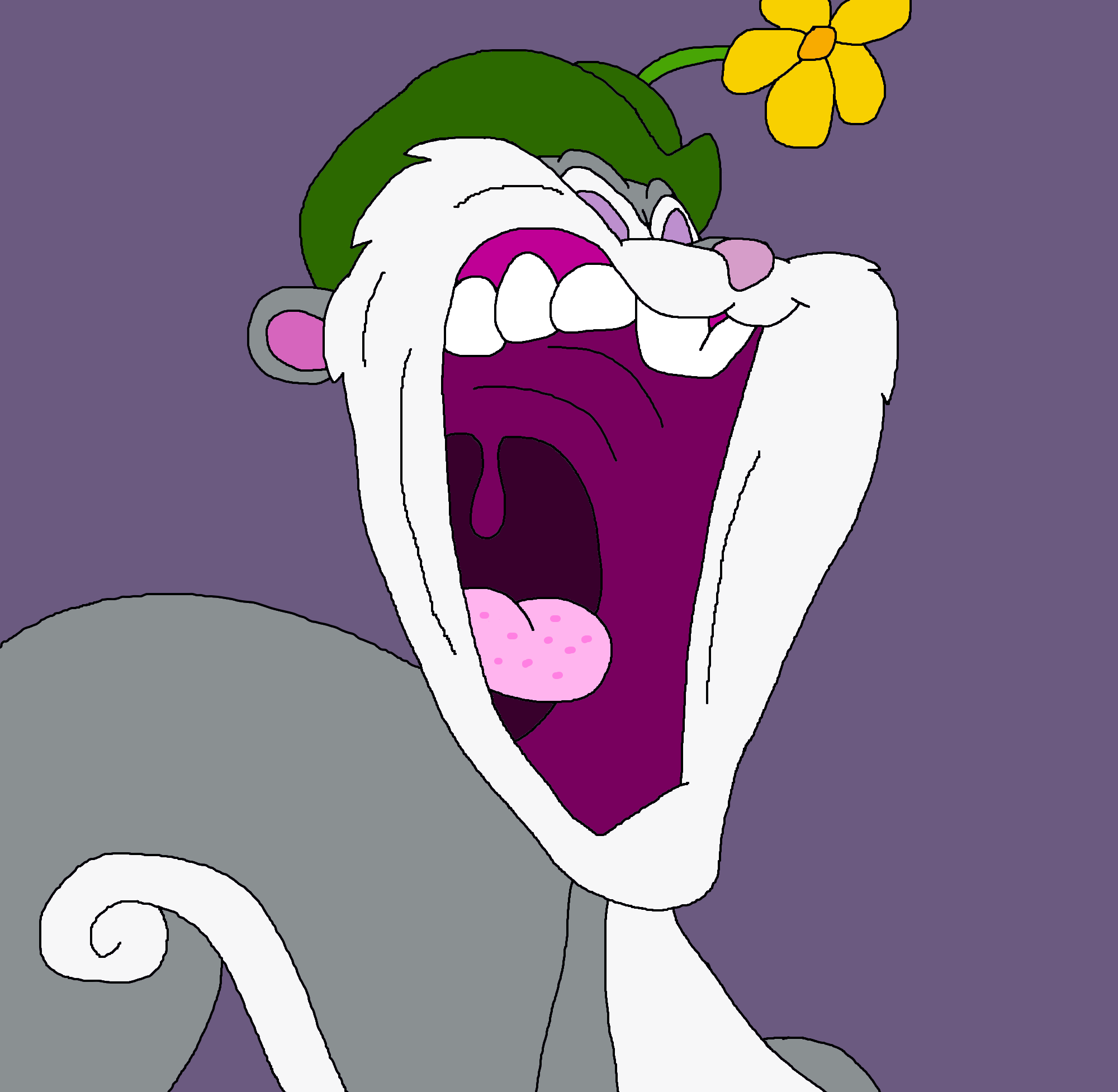 Slappy Squirrel yawning by the-acorn-bunch on DeviantArt