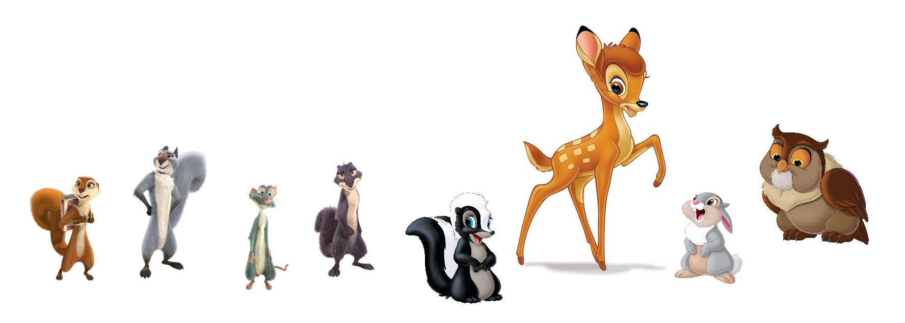 My Liked Characters from The Nut Job and Bambi by the-acorn-bunch on ...