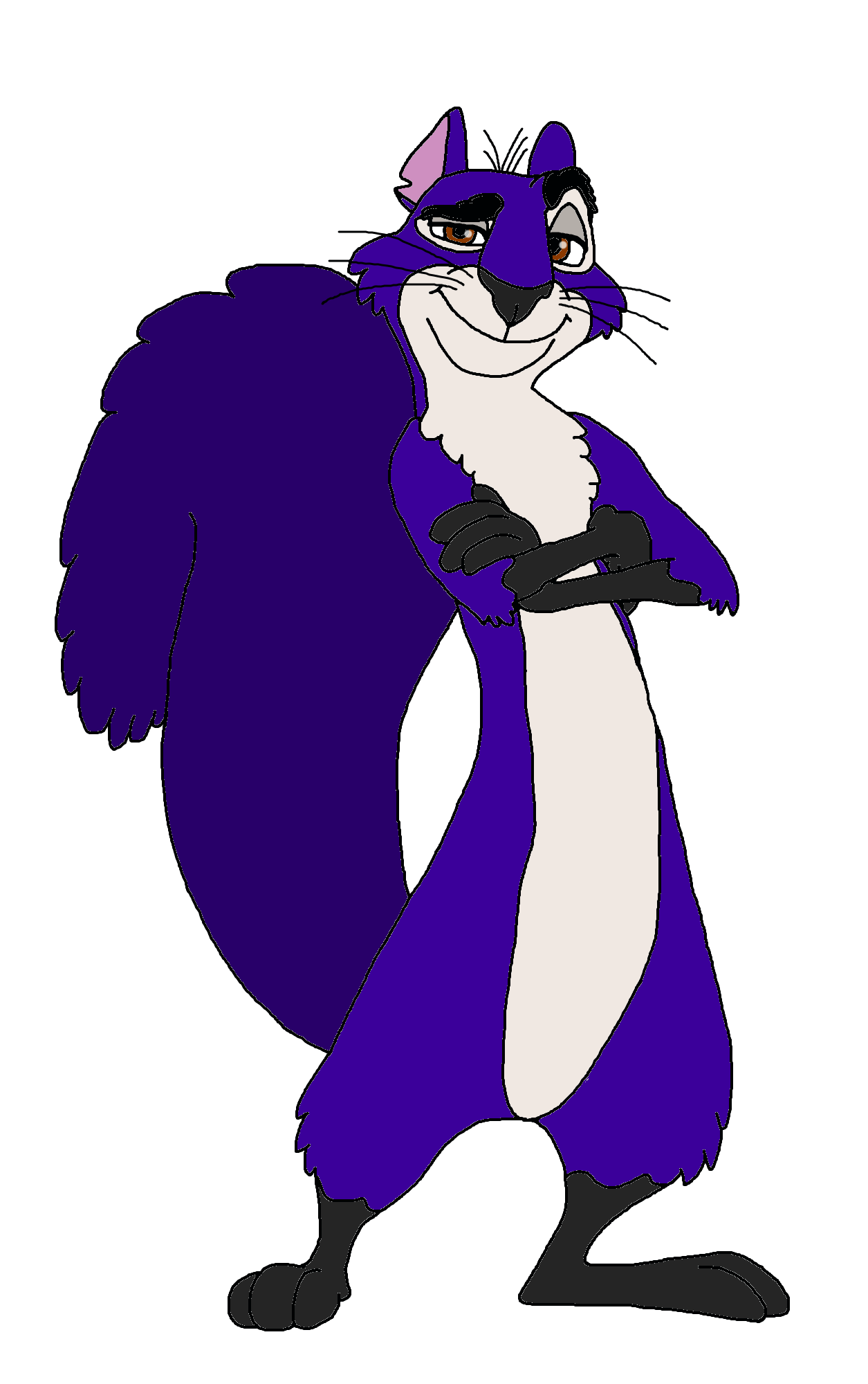 Surly Squirrel new vector by the-acorn-bunch on DeviantArt