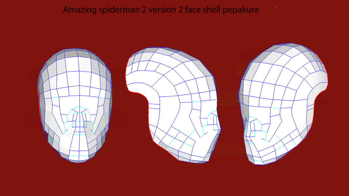 Spiderman Face Shell V2 By Joshsonic8 On DeviantArt