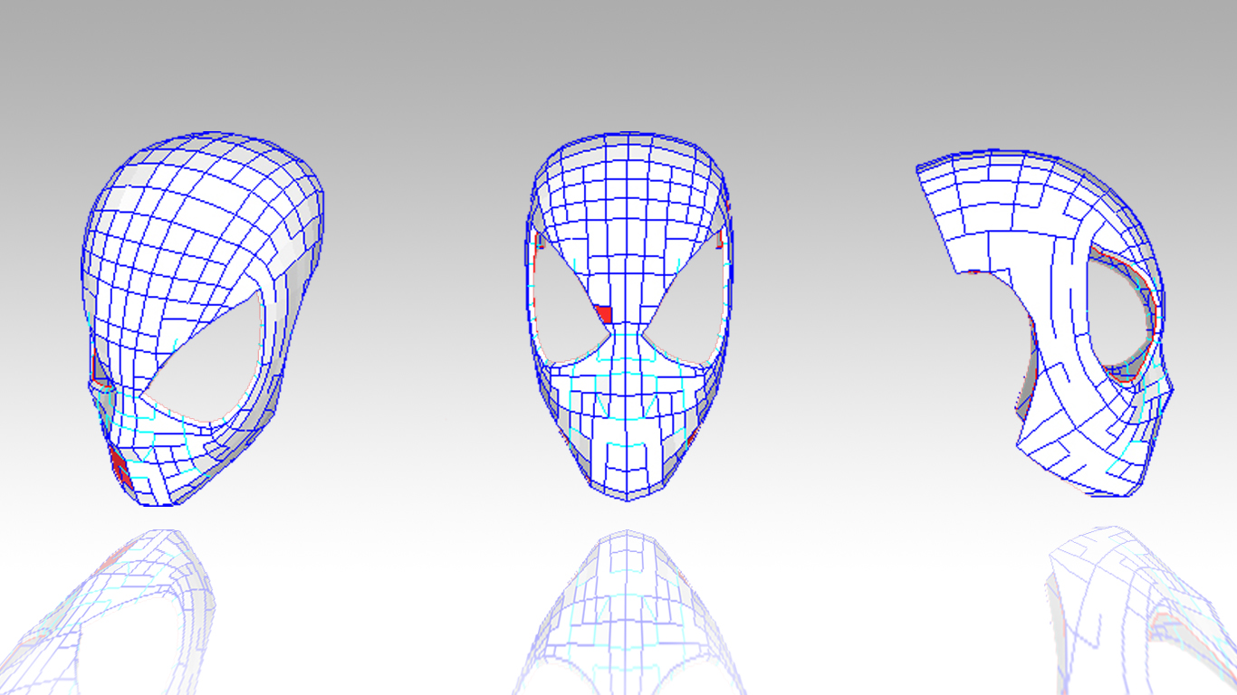 Spidey face shell by Joshsonic8 on DeviantArt