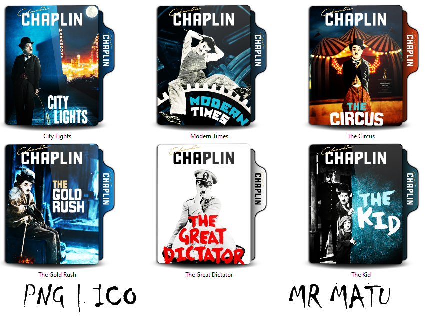 Charlie Chaplin Folder Icon by MrMatu on DeviantArt