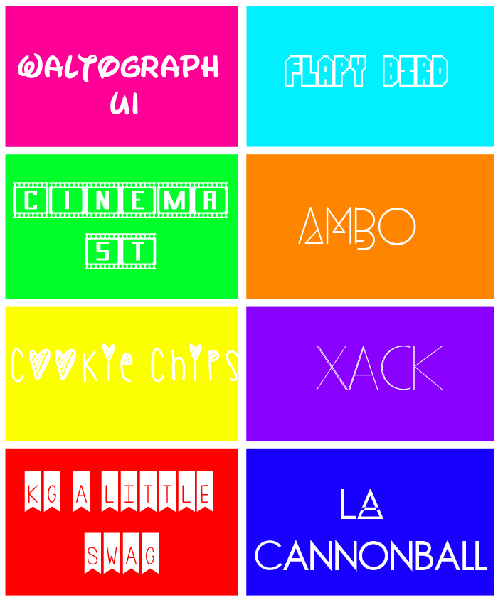 Font Pack 1 by eylulozyurt on DeviantArt