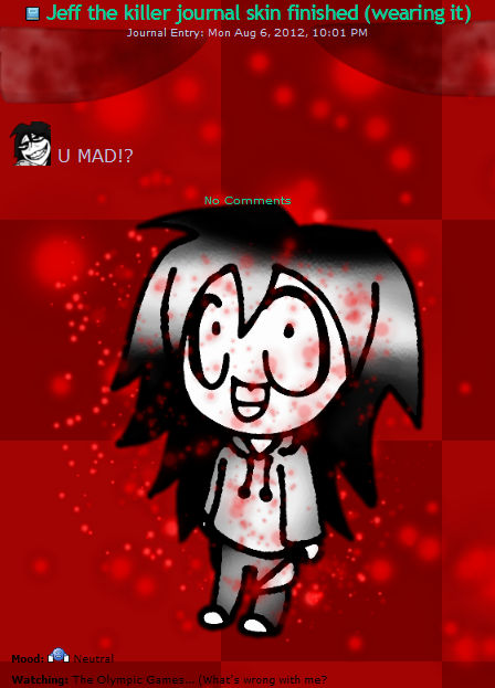 Jeff the killer - installable journal skin by Teevz on DeviantArt