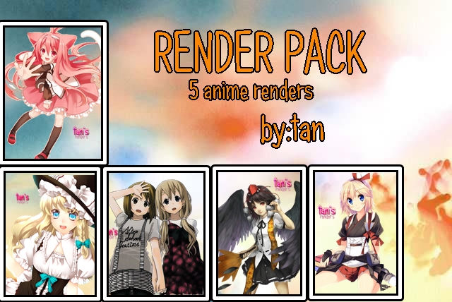 anime render pack by tan0824 on DeviantArt