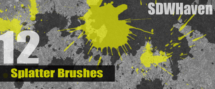 Photoshop Splatter Brushes by sdwhaven on DeviantArt