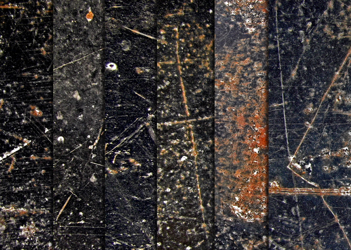 Scratched Black Metal Texture