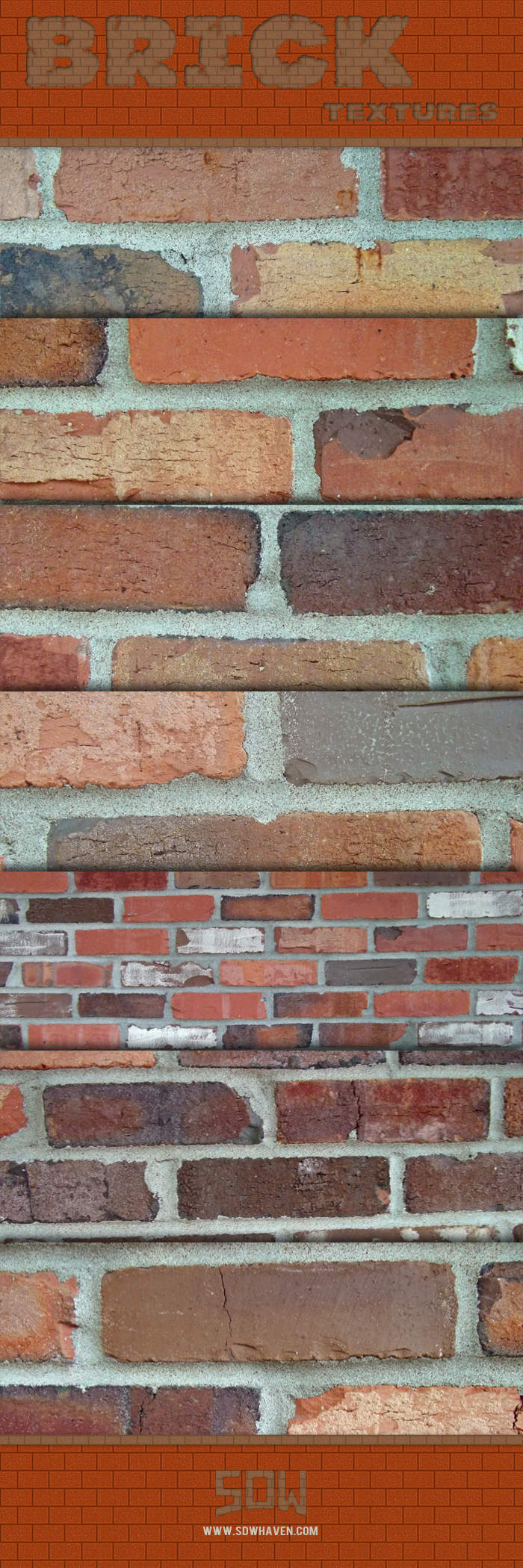 7 Free High Res Brick Textures by sdwhaven on DeviantArt