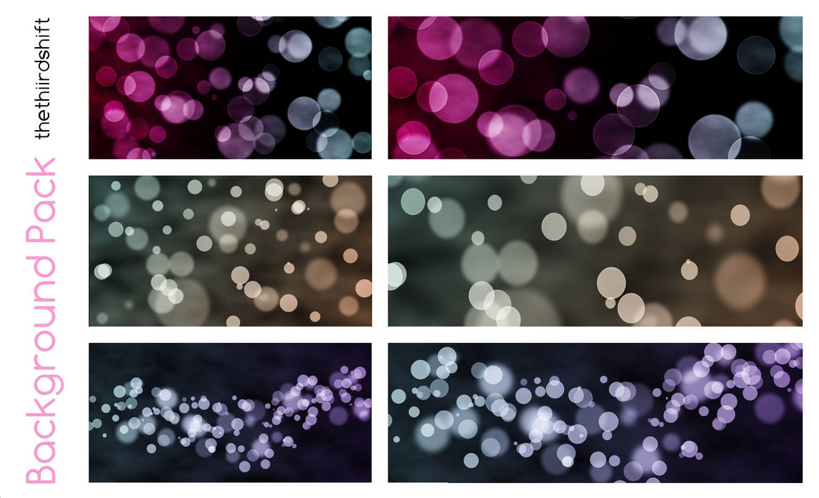 Bokeh Background Pack by thethiirdshift on DeviantArt