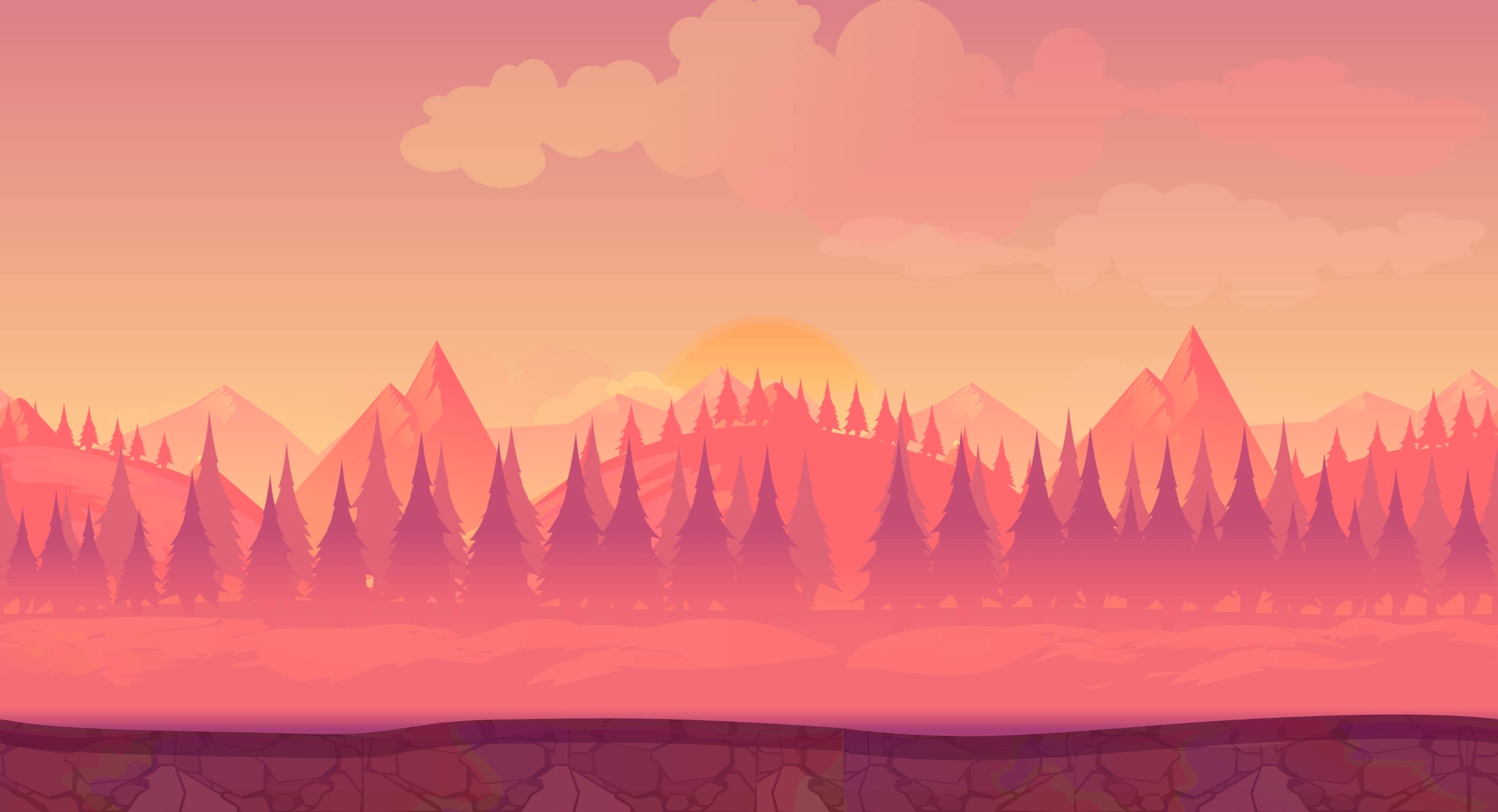 Parallax Landscape by PixelBlitterBoy on DeviantArt