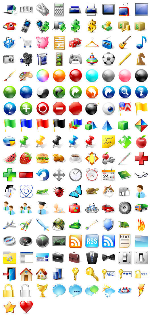 48x48 Free Object Icons by Ikonod on DeviantArt