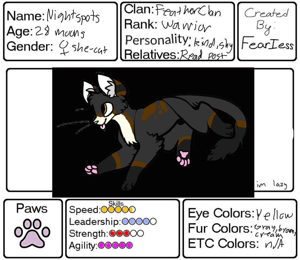 The laziest reference sheet you will ever see by chocowaufflepaws on DeviantArt