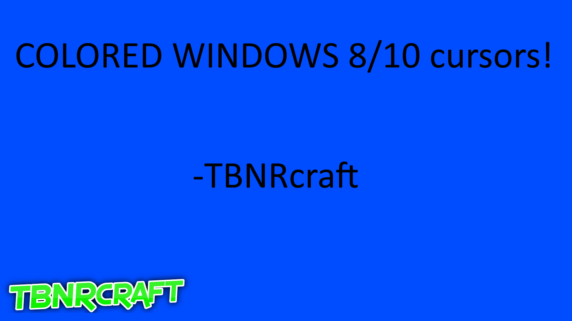 windows 8 color cursor pack by TBNRcraft by TBNRcraft on DeviantArt