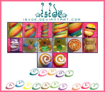 Candy-avatars set by Isyde on DeviantArt